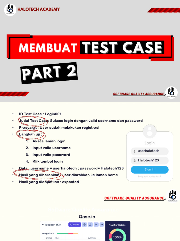 Belajar SQA Dasar 5 - Membuat Test Case Part 2 | PDF | Pengguna ...