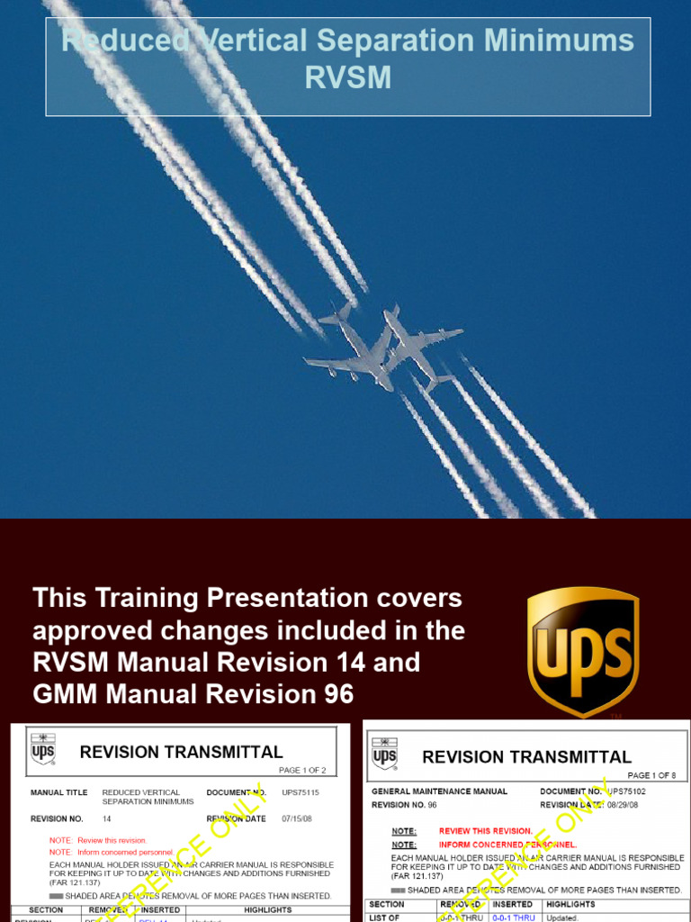 4 RVSM Training | PDF | Aviation Safety | Aircraft