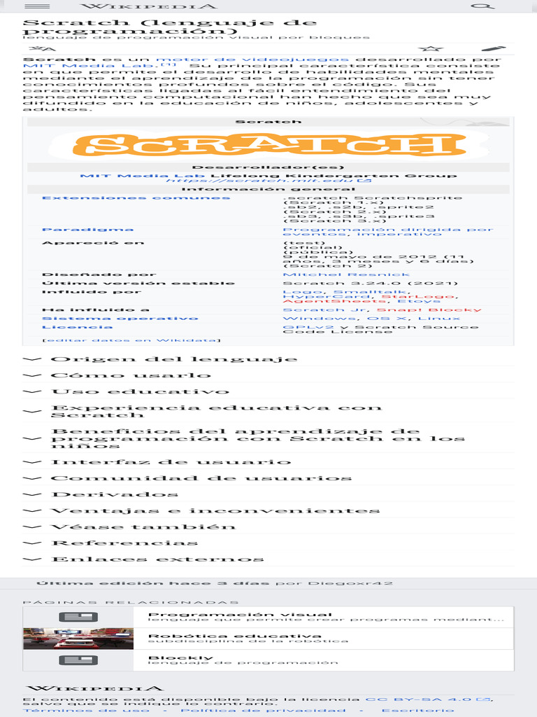 Scratch (Lenguaje de Programación) - Wikipedia, La Enciclopedia Libre ...