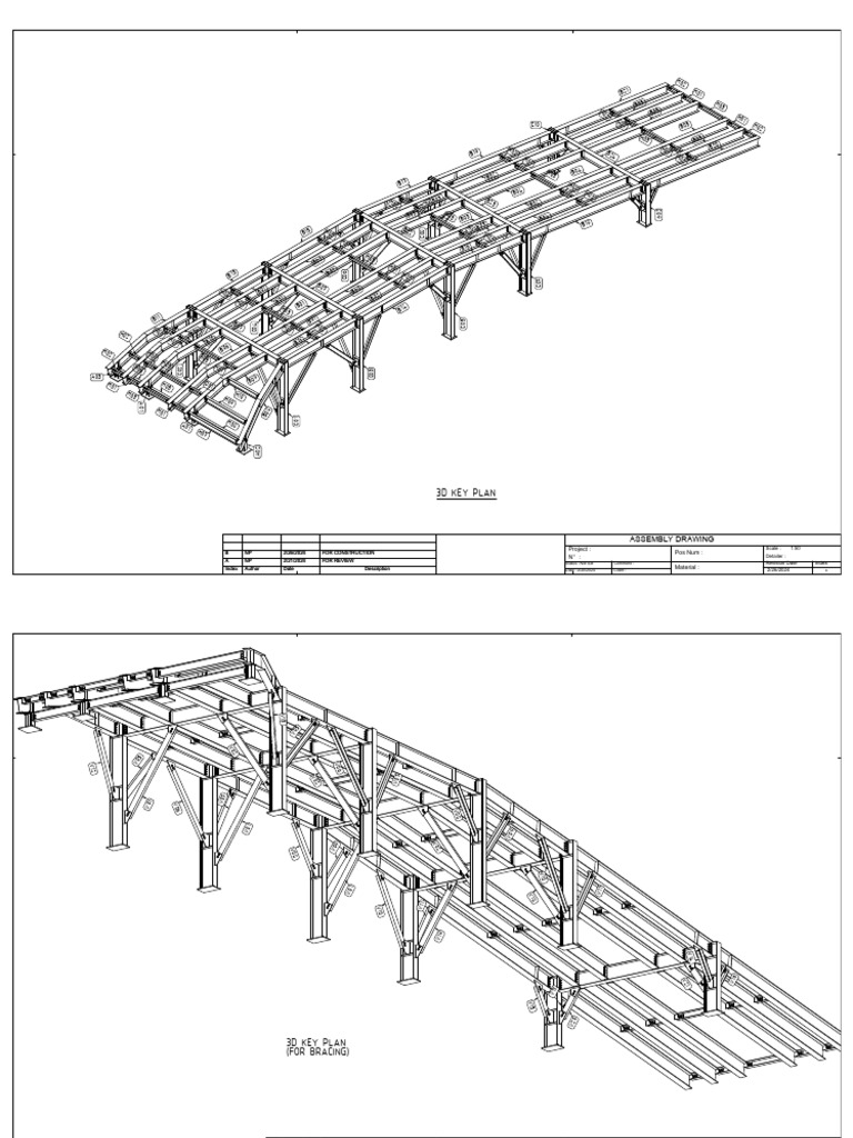 3D KEY PLAN-B.dwg-A2 Advance Steel | PDF