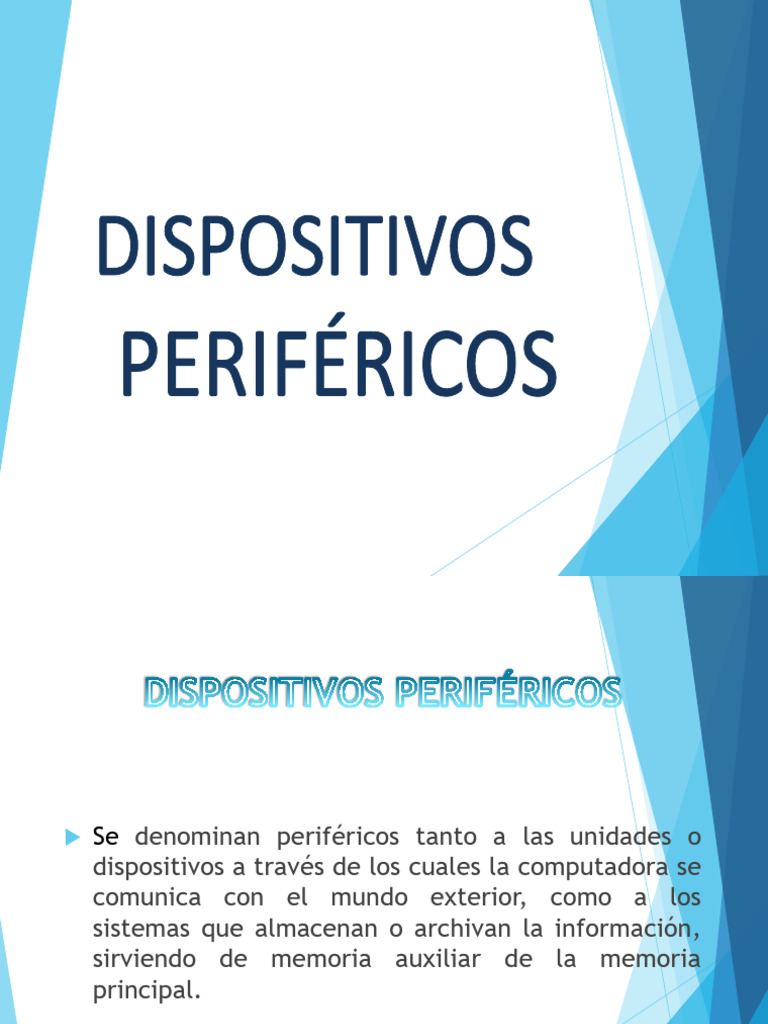 Perifericos | PDF | Periférico | Electrónica