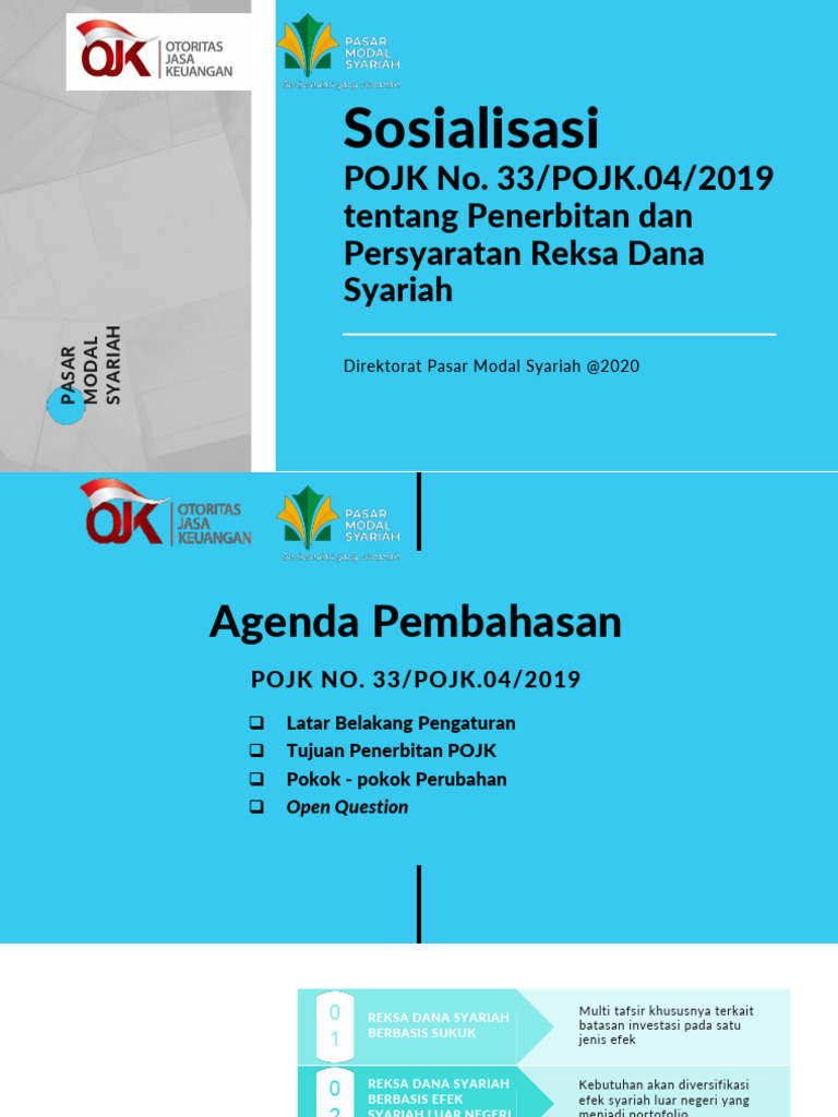 Sosialisasi POJK No 33 - POJK 04 - 2019 Tentang Penerbitan Dan ...