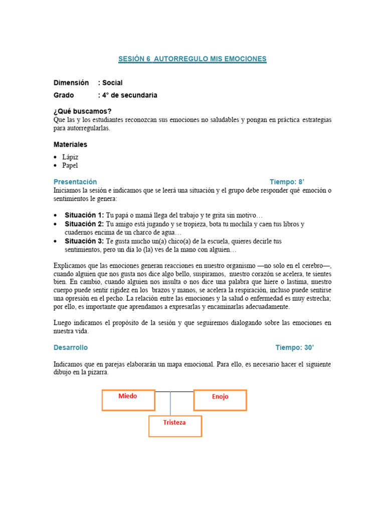 Autorregulación Emocional en Secundaria | PDF | Las emociones | Ira