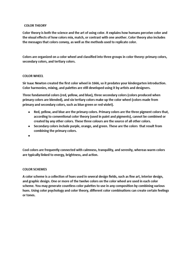 COLOR THEORY vis tech (111 | PDF | Color | Vision