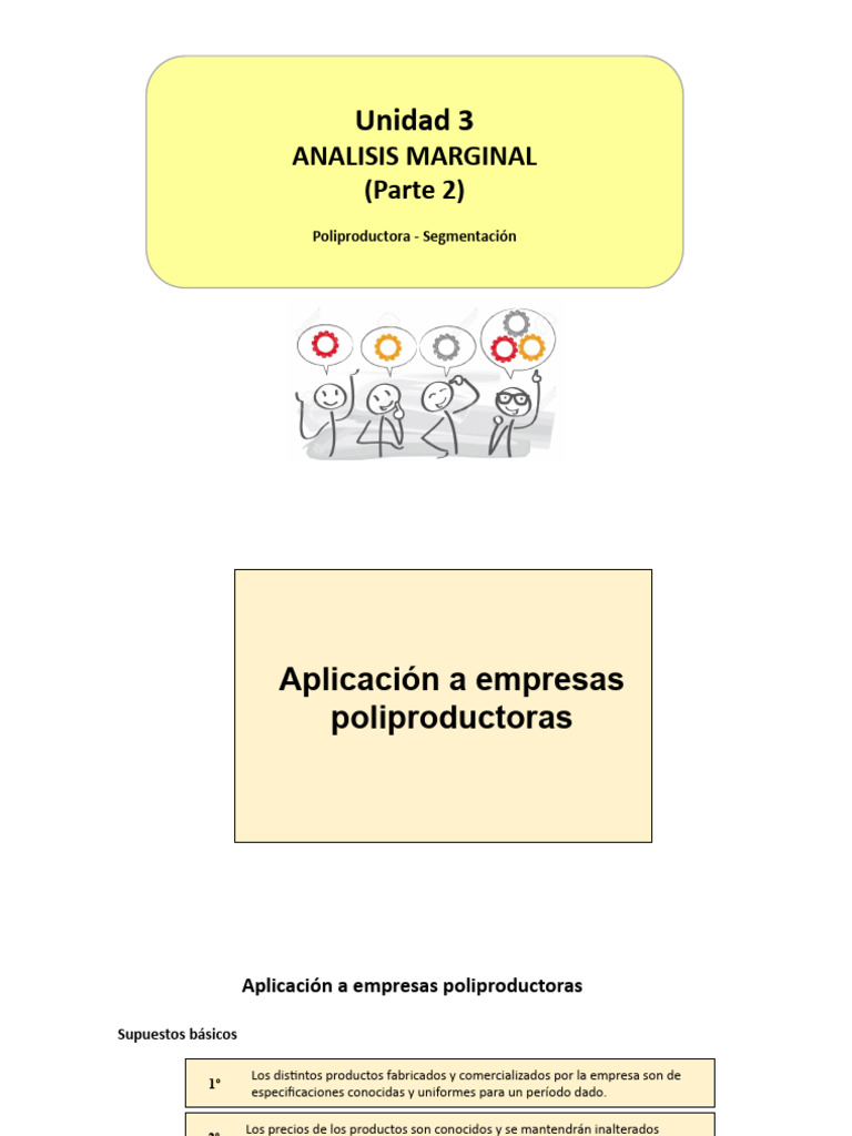 Análisis Marginal - Poliproductora y Segmentación | PDF | Economias ...