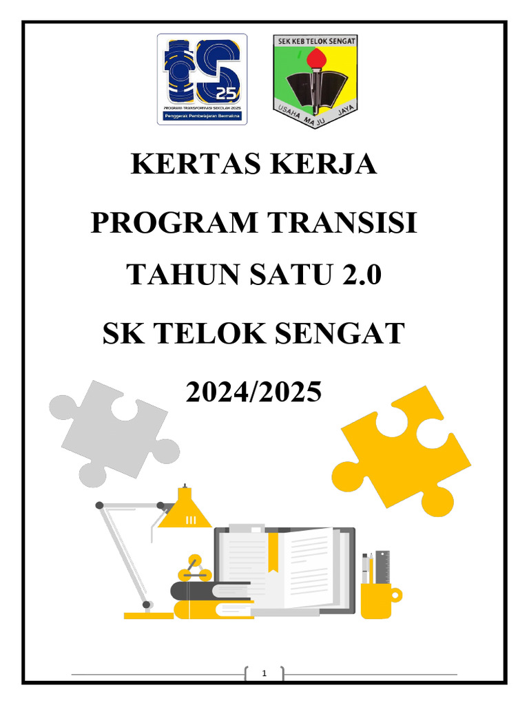 Program Transisi Tahun 1 SK Telok Sengat | PDF