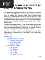 Understanding Poetry - PowerPoint | PDF | Poetry | Rhyme