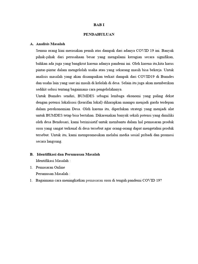 Bumdes Laoran | PDF | Bisnis | Ilmu Sosial