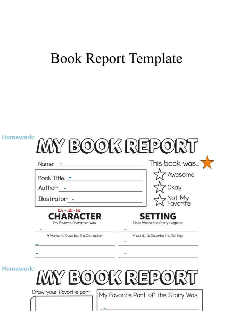 Book Report and Non-Fiction Template | PDF | Lepidoptera