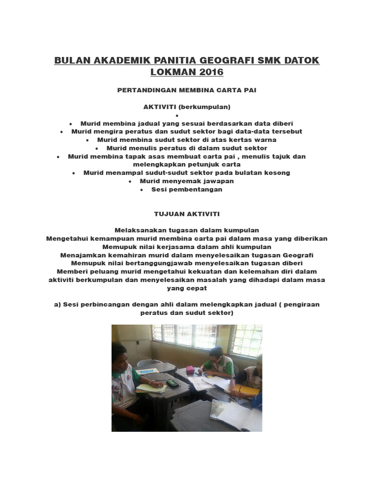 Bulan Akademik Panitia Geografi | PDF | Seni