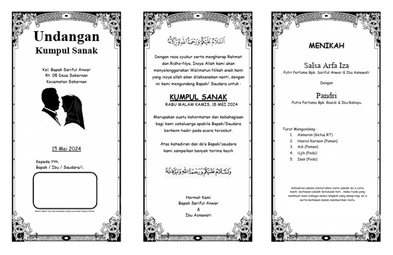 Undangan Kumpul Sanak Sekernan | PDF