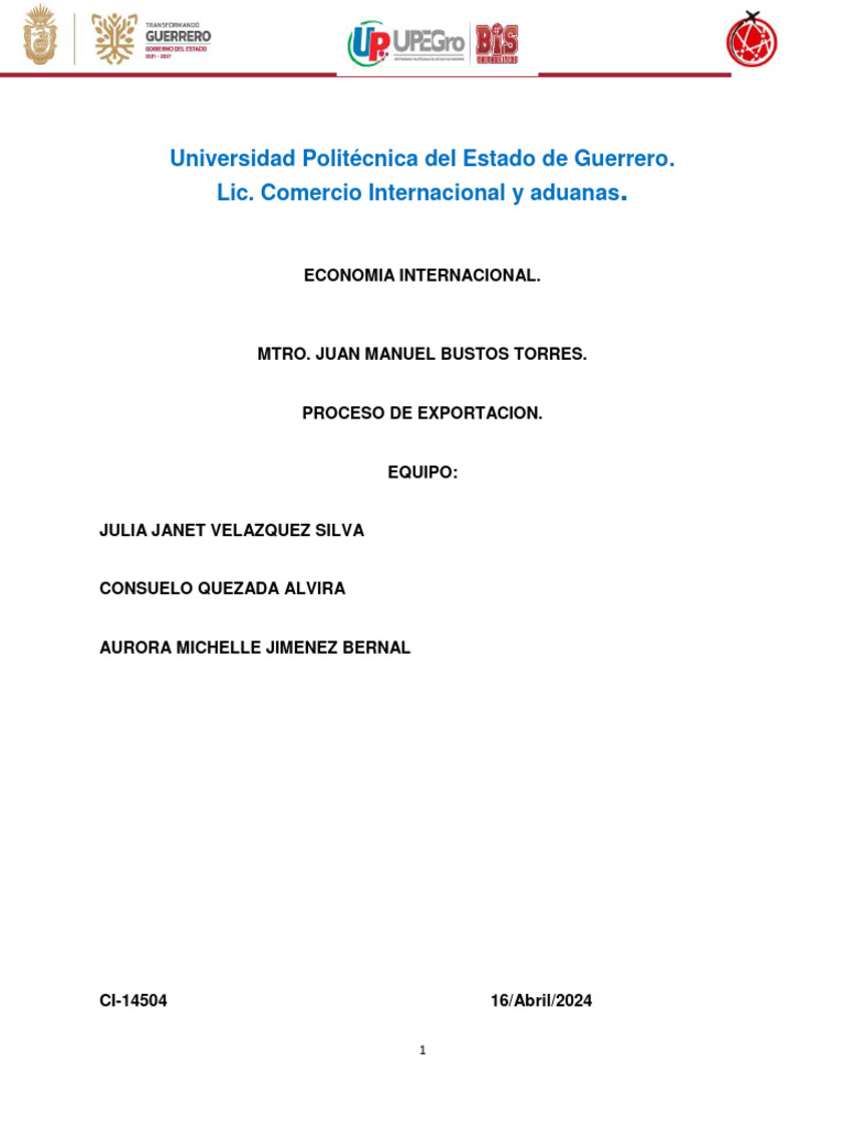 PROYECTO DE EXPORTACION | PDF | Comercio | Business