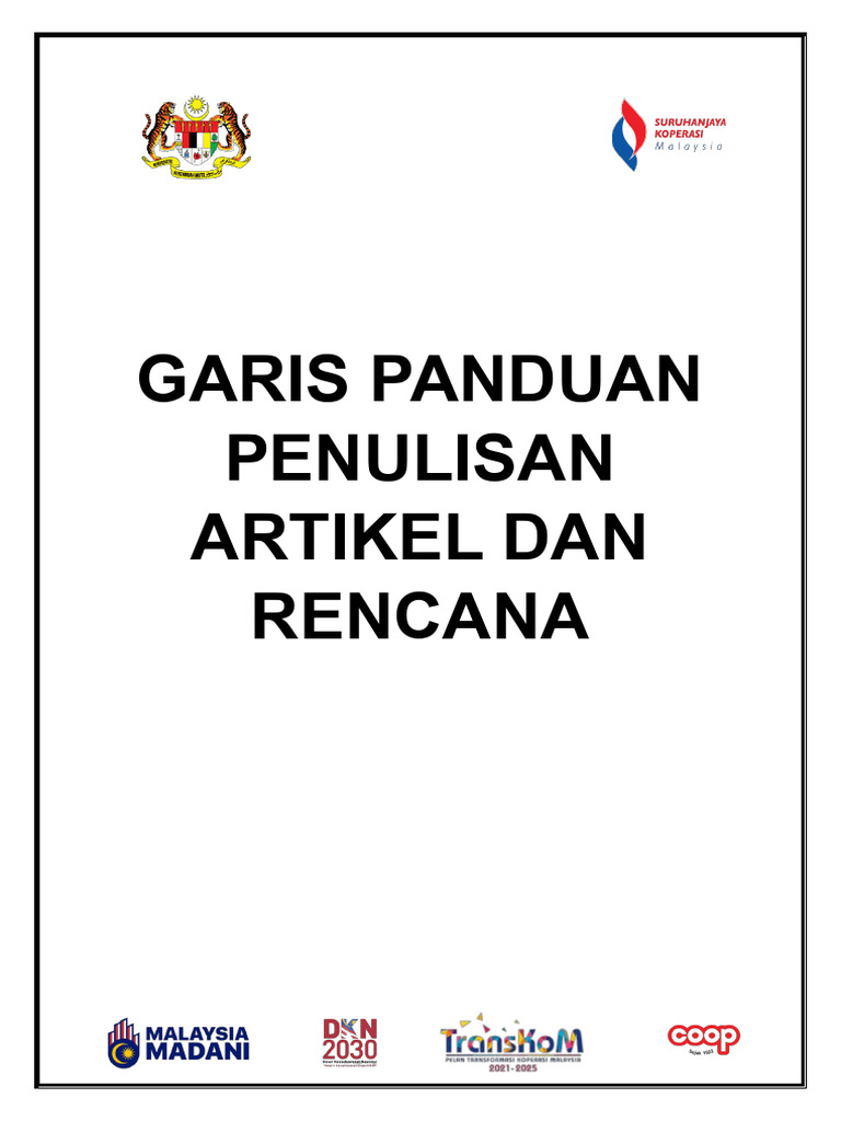 Garis Panduan Penulisan Artikel Dan Rencana | PDF