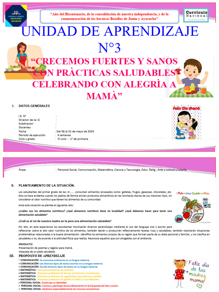 1ro Unidad de Aprendizaje 3 | PDF | Geometría | Aprendizaje