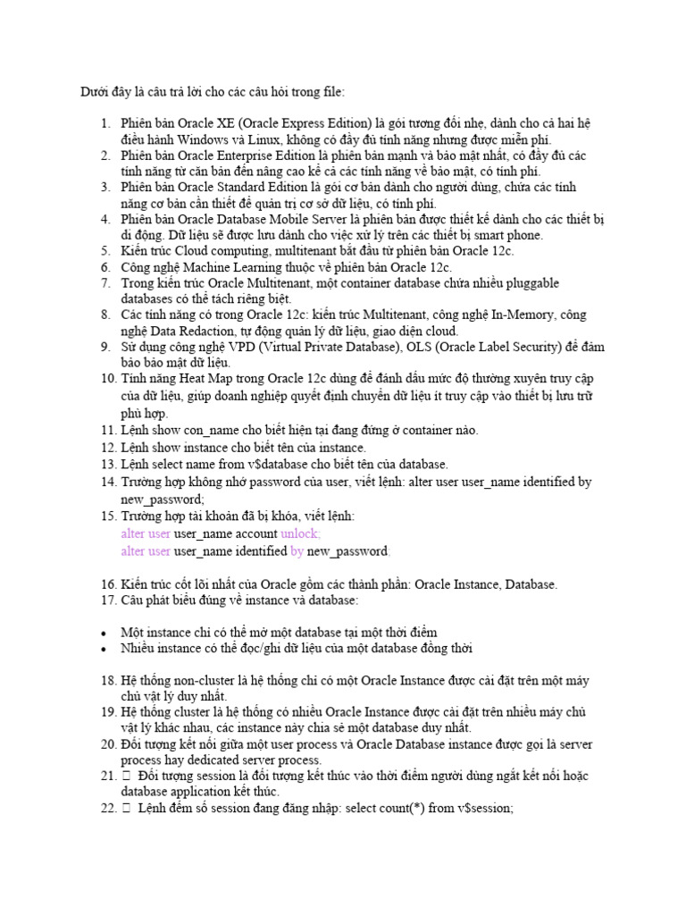 Oracle | PDF