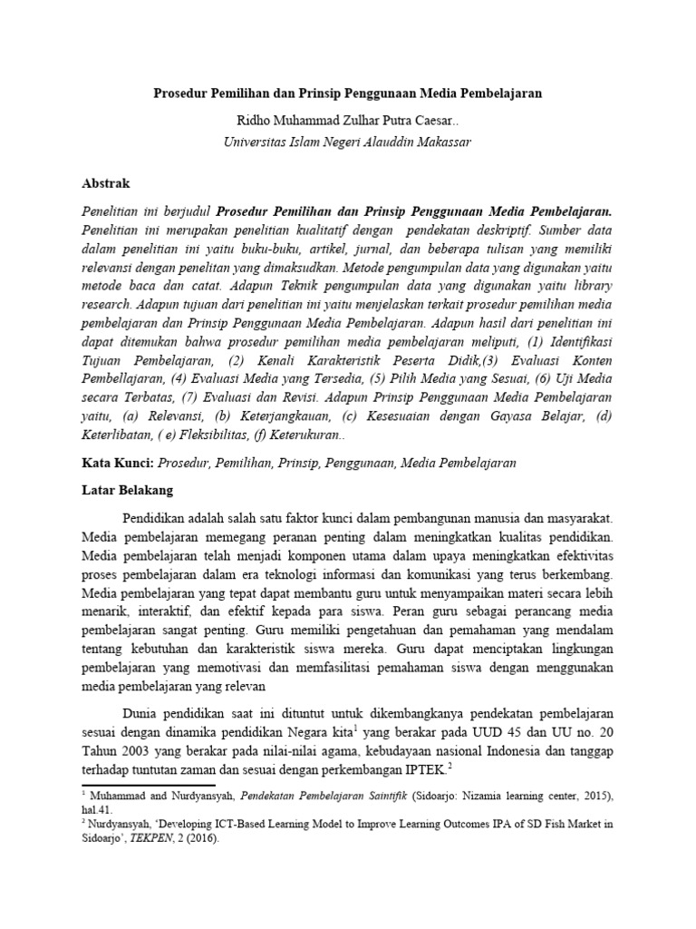 Artikel Ridho Muhammad (Tugas 2024) .-1 | PDF | Karier & Perkembangan | Ilmu Sosial