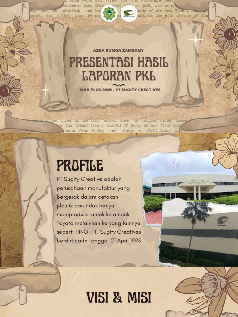Ulasan Praktik Kerja di PT Sugity | PDF