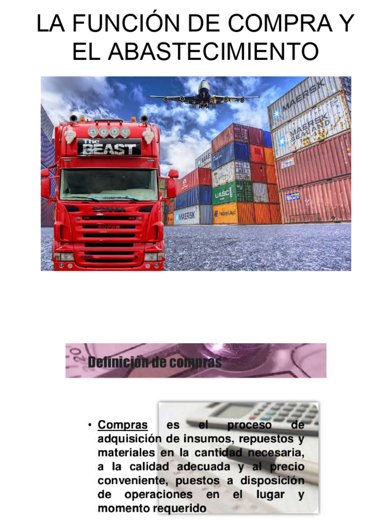 Clase 2 Las funciones de compras y el abastecimiento | PDF | Cliente ...