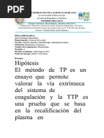 Análisis de Coagulograma: PT, APTT, TT | PDF | Coagulación | Medicina
