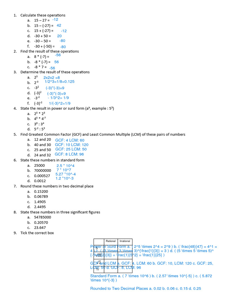 Grade 7 Quiz 1 | PDF | Significant Figures | Number Theory