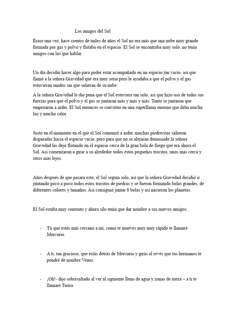 el sol y sus amigos | PDF | Dom | Planetas