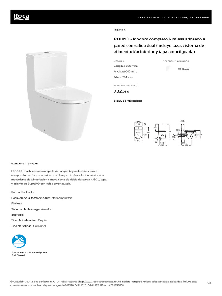 ROCA 2 AZ34252000 PDF Ba o