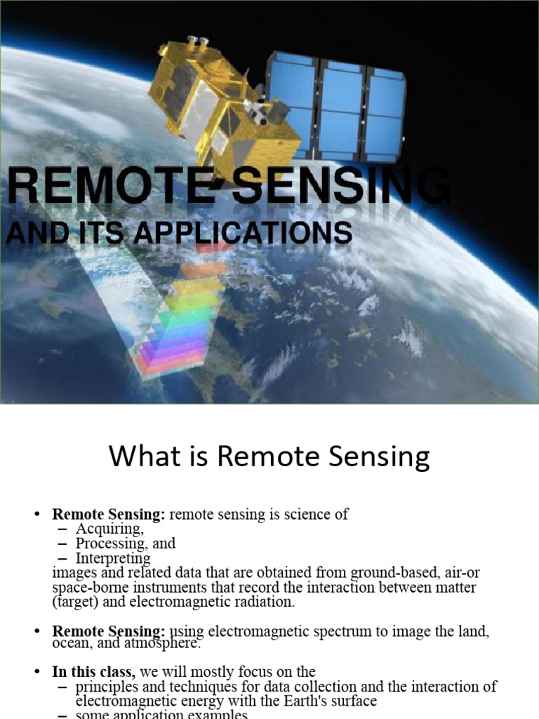 Unit 5 | PDF | Geographic Information System | Remote Sensing
