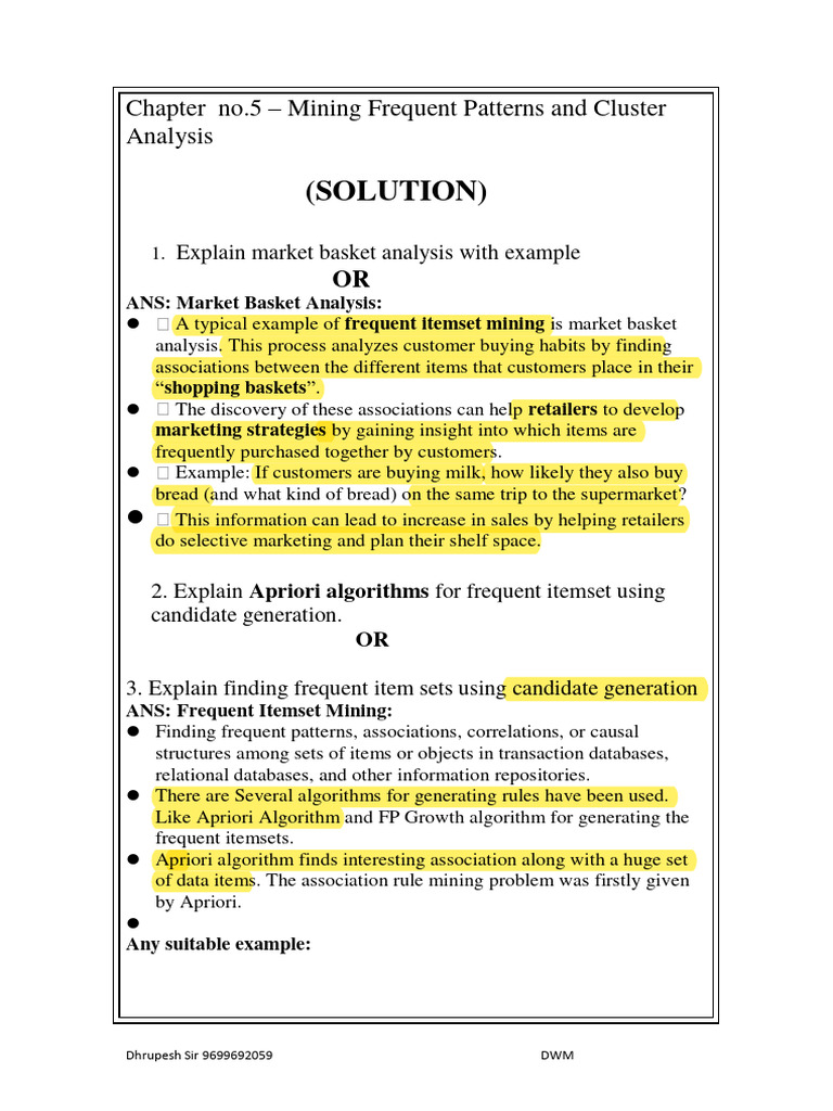 DWM 5 | Download Free PDF | Cluster Analysis | Data Analysis