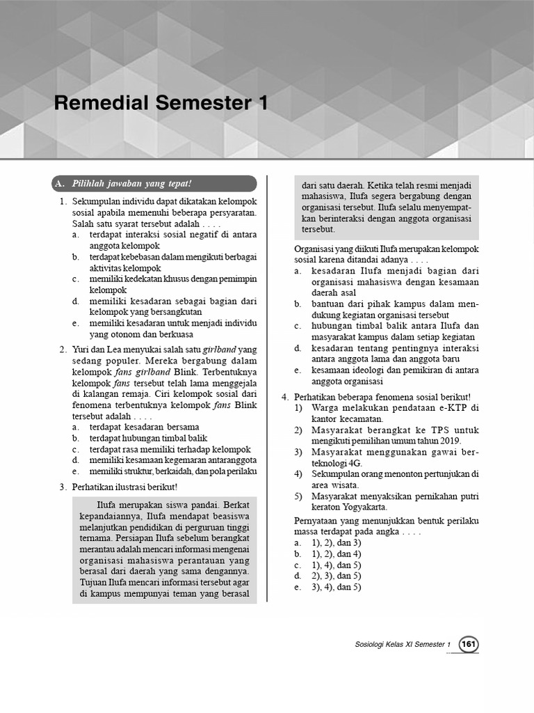 02 REMEDIAL PR SOSIO 11A Edisi 2019 | PDF