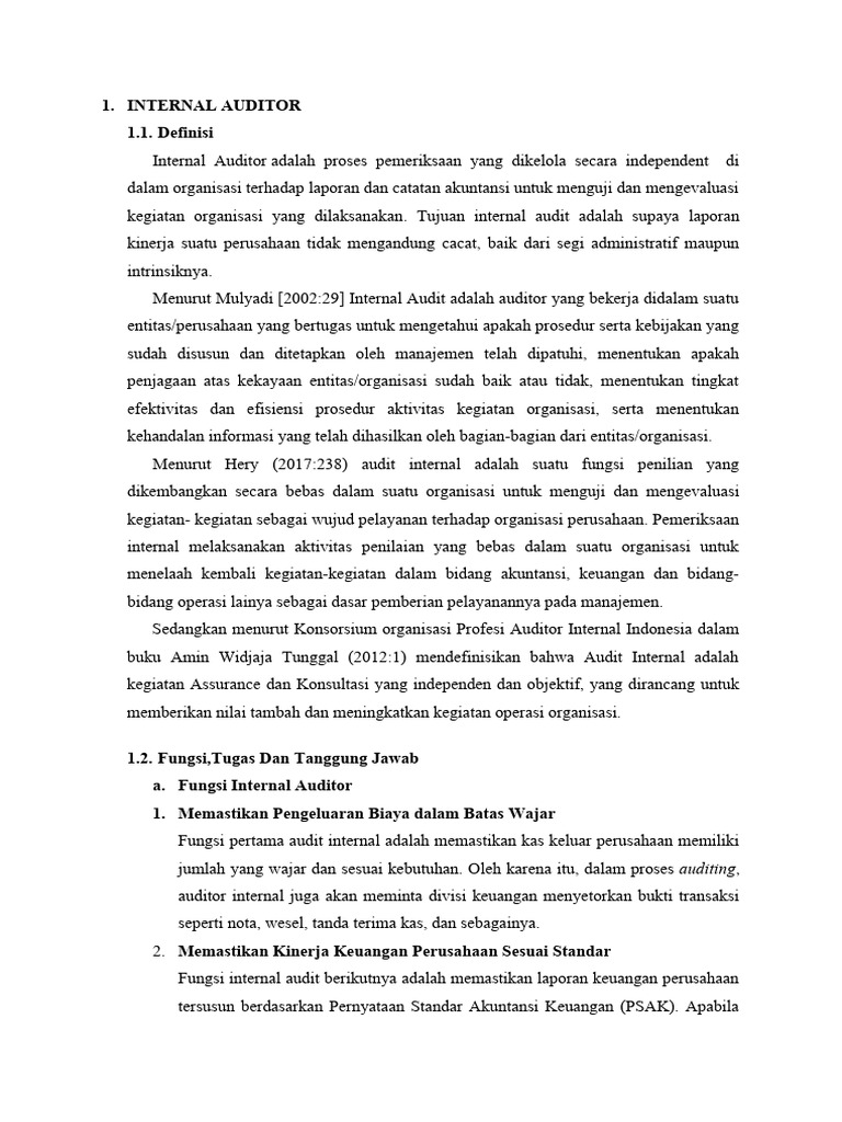 RMK Internal Auditor . | PDF