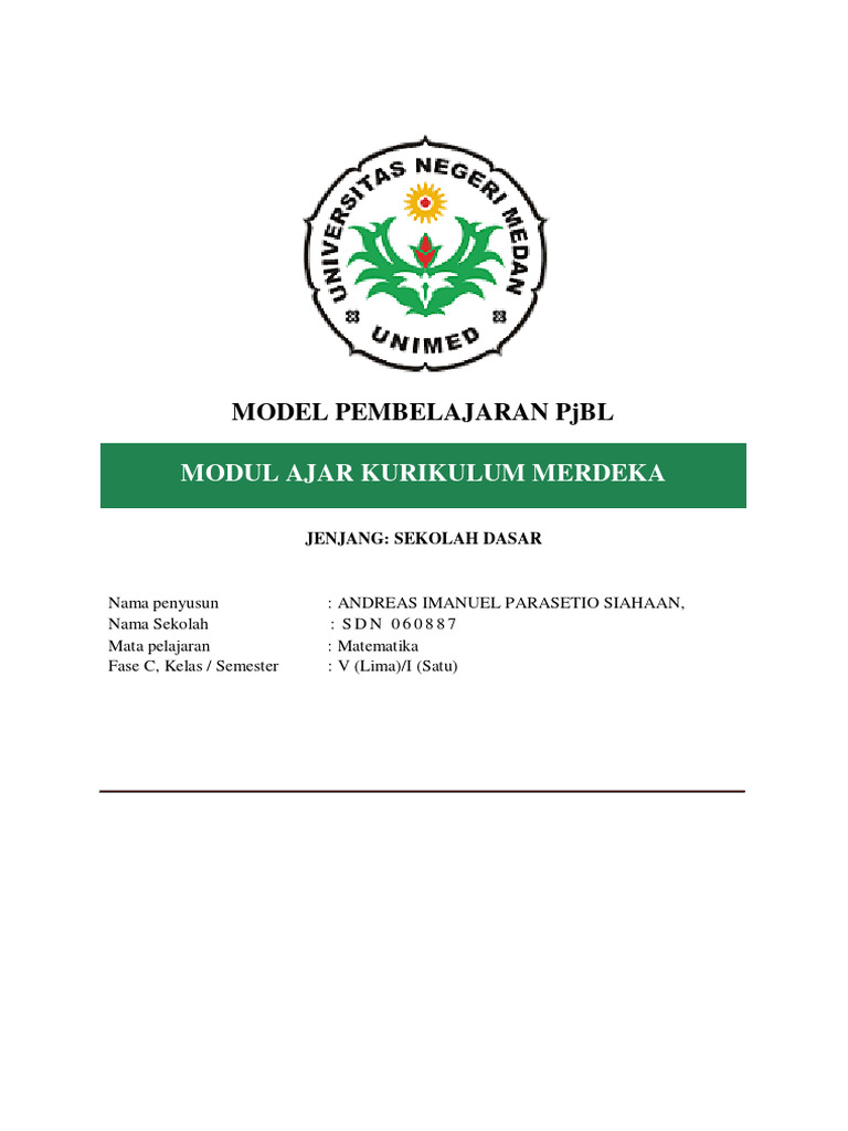 Modul PjBL Matematika SD: Pecahan | PDF