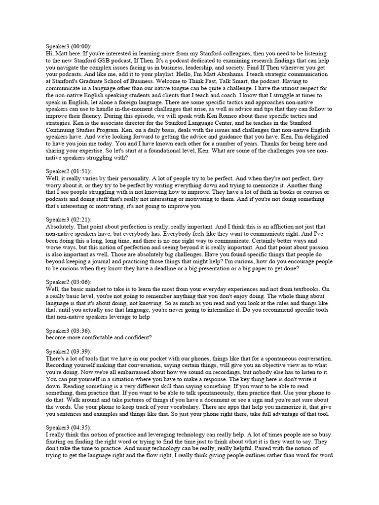 Non Native Speaking MIX 1 (1) .Mp3 | PDF | English Language | Foreign ...