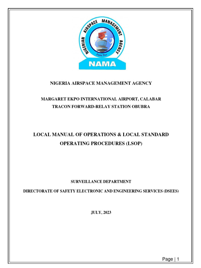 Local Sop & Mop | Download Free PDF | Air Traffic Control | Radar