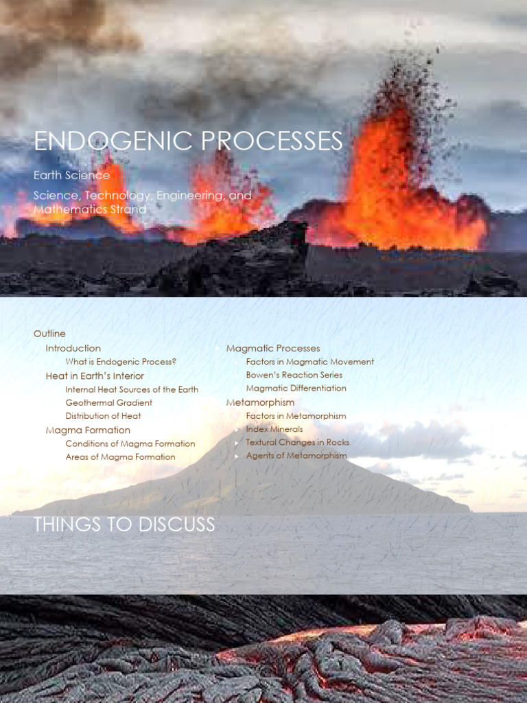 Endogenic Processes | PDF | Magma | Rock (Geology)