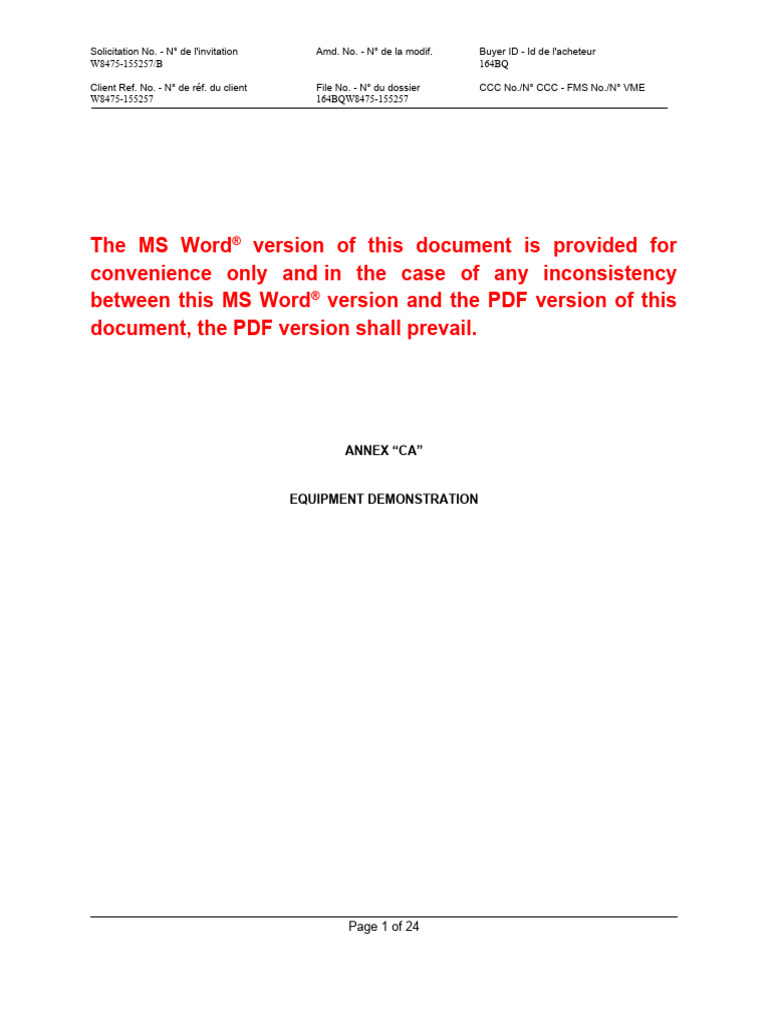 Annex Ca Demonstration Evaluation Version 2a | PDF | Radar ...