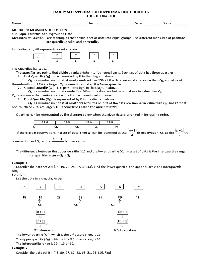 MODULES-4th-Quarter-2023-2024 | PDF | Quartile
