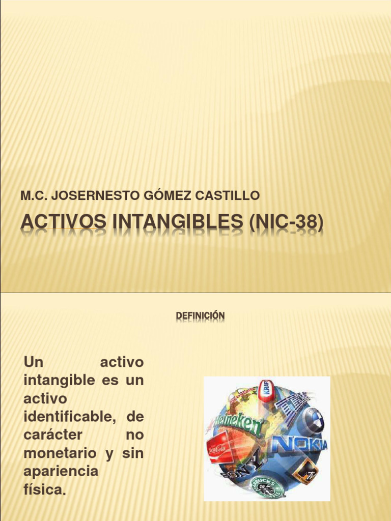 Activos Intangibles (Nic-38) | PDF | Activo intangible | Economias