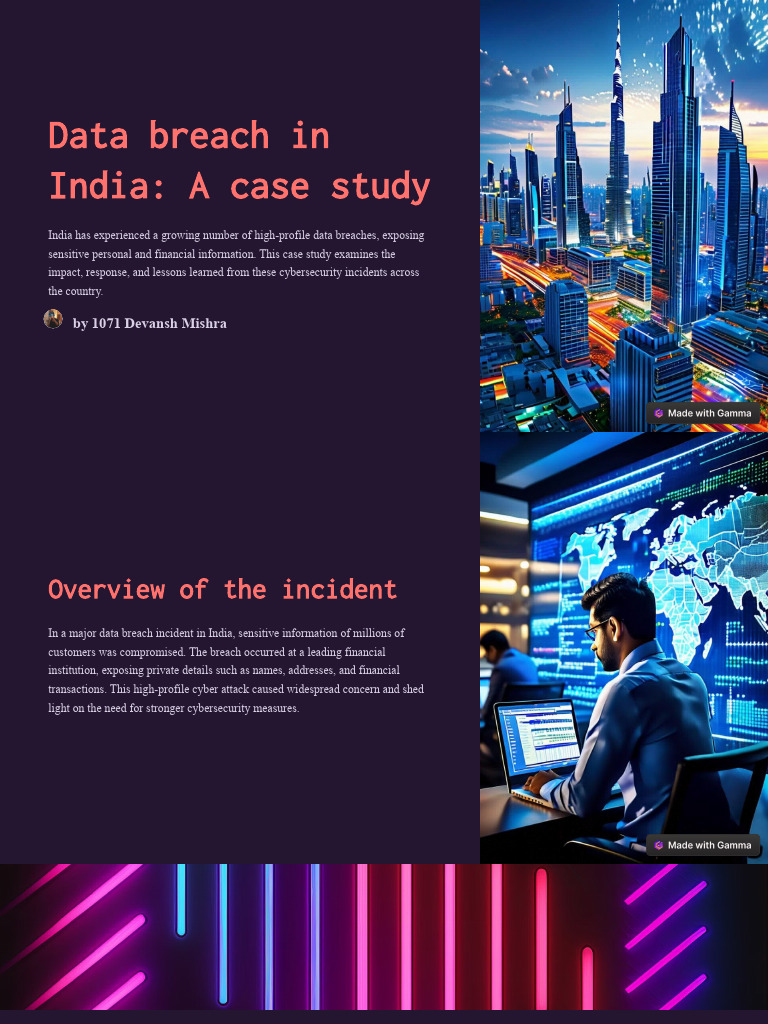 India Data Breach Case Study | PDF | Security | Computer Security
