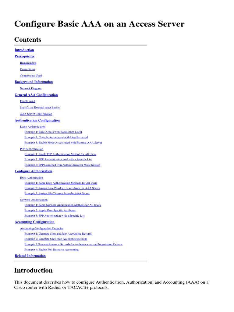 Cisco AAA 10384 Security | PDF | Radius | Computing