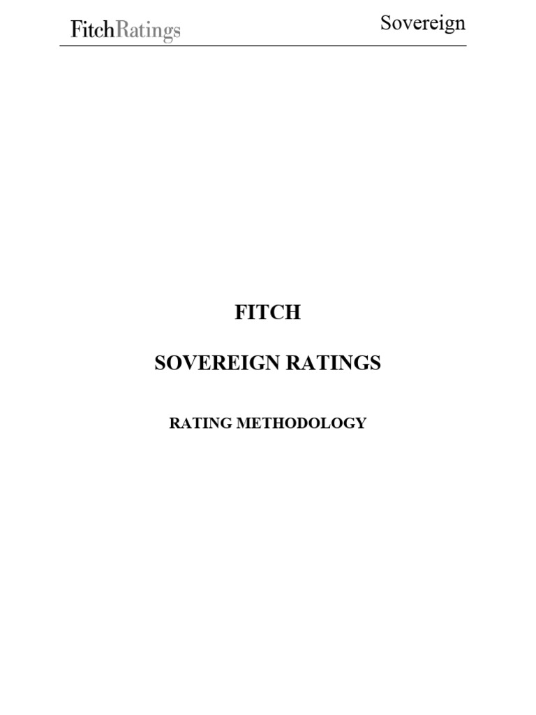 Fitch Rating Methodology | PDF | Debt | Credit Rating