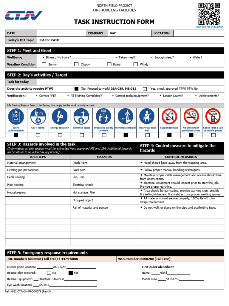 Ti - PWHT | PDF | Occupational Safety And Health | Safety