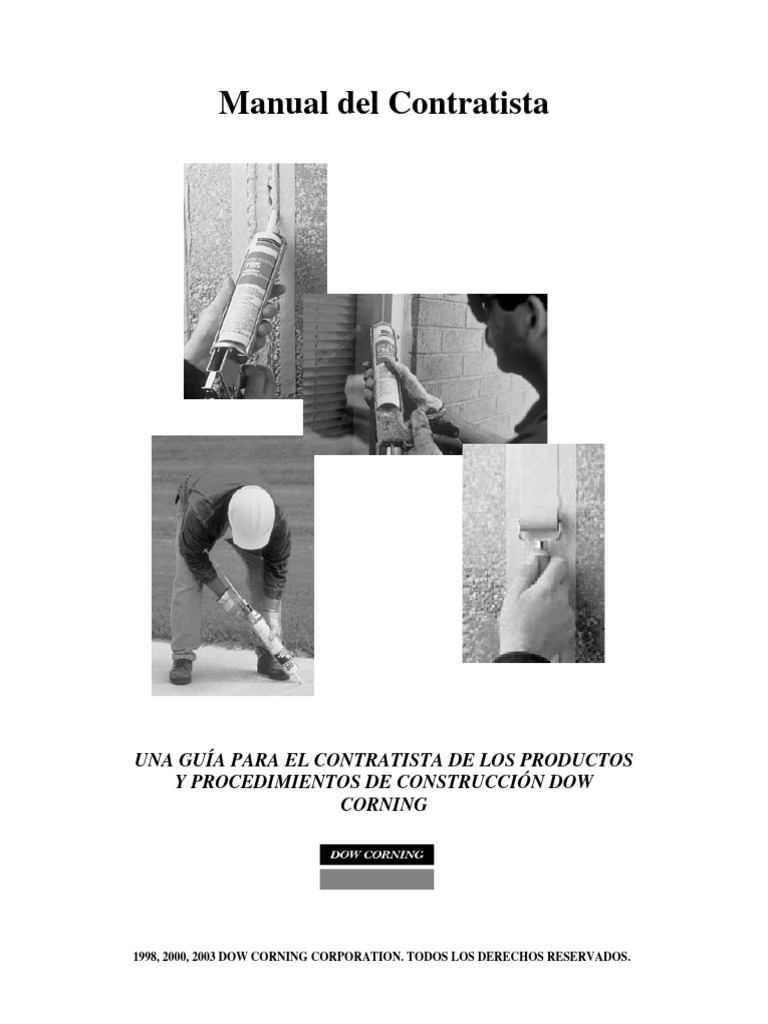 Manual Del Contratista | PDF | Silicona | Adhesión