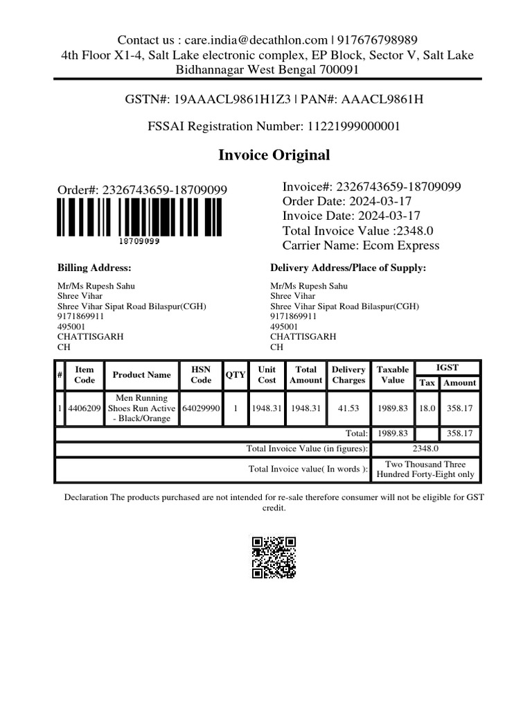 Invocie | PDF | Invoice | Economies