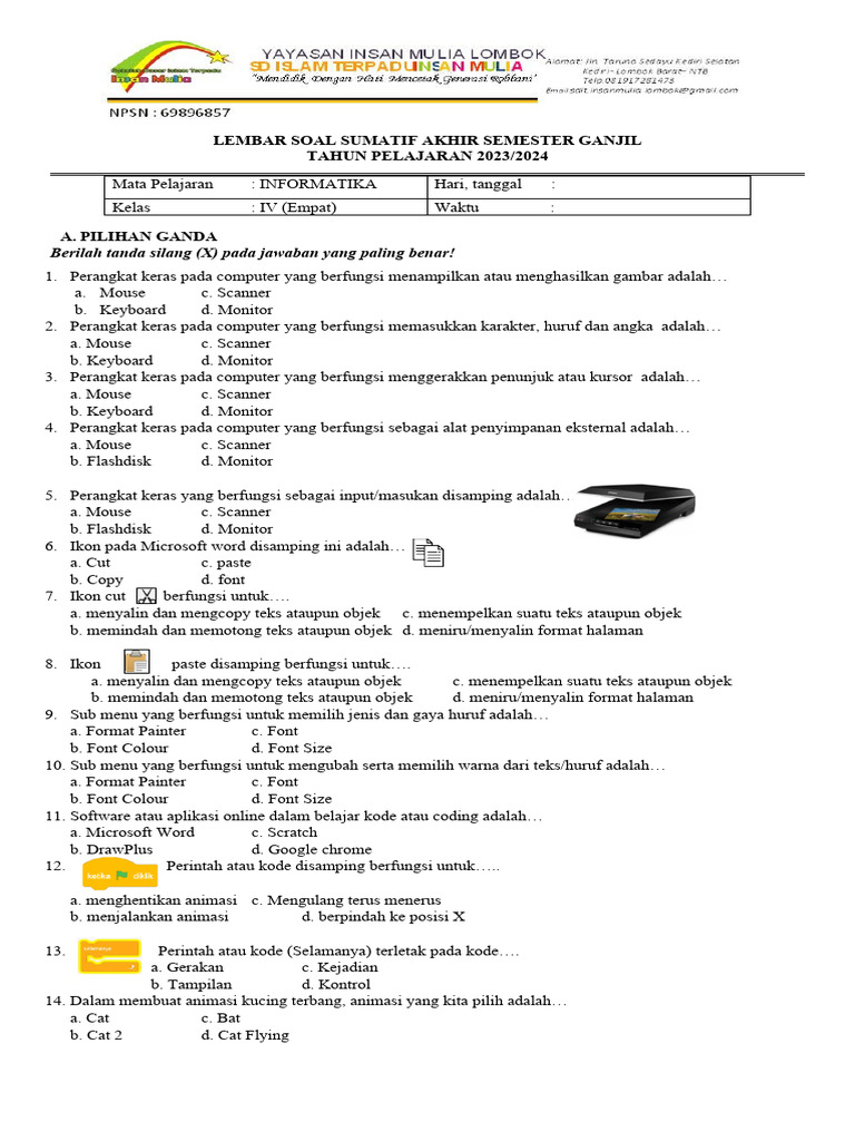 Soal Informatika | PDF