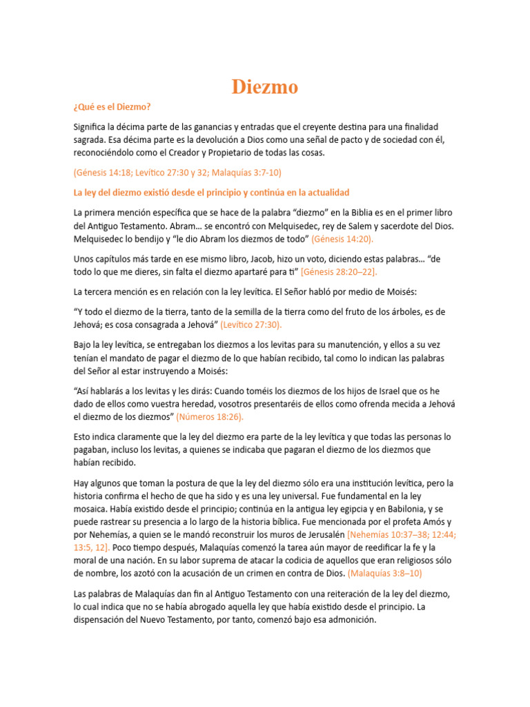 Diezmo | PDF | Diezmo | Abrahán