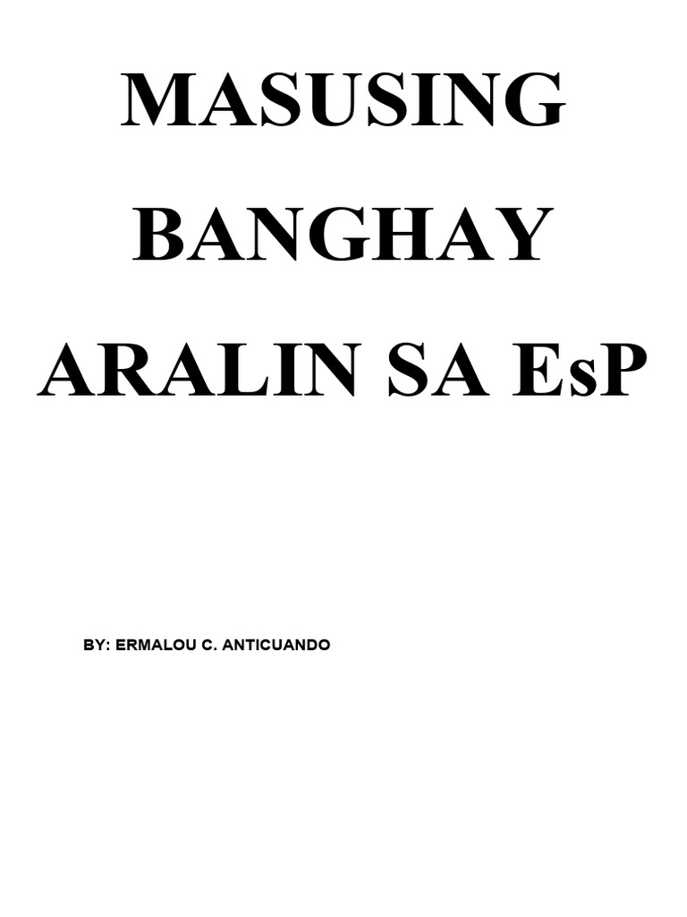 DLP Sa EsP Final | PDF