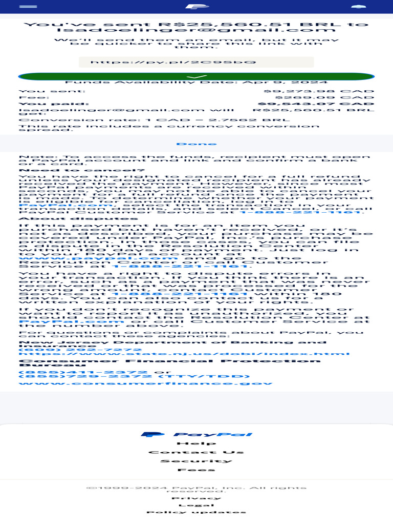 PayPal Send Money Success | PDF | Pay Pal | Economies