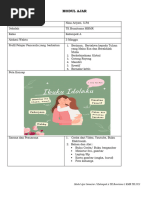 Tema Dan Sub Tema PAUD Semester 1 Serta Alokasi Waktu | PDF