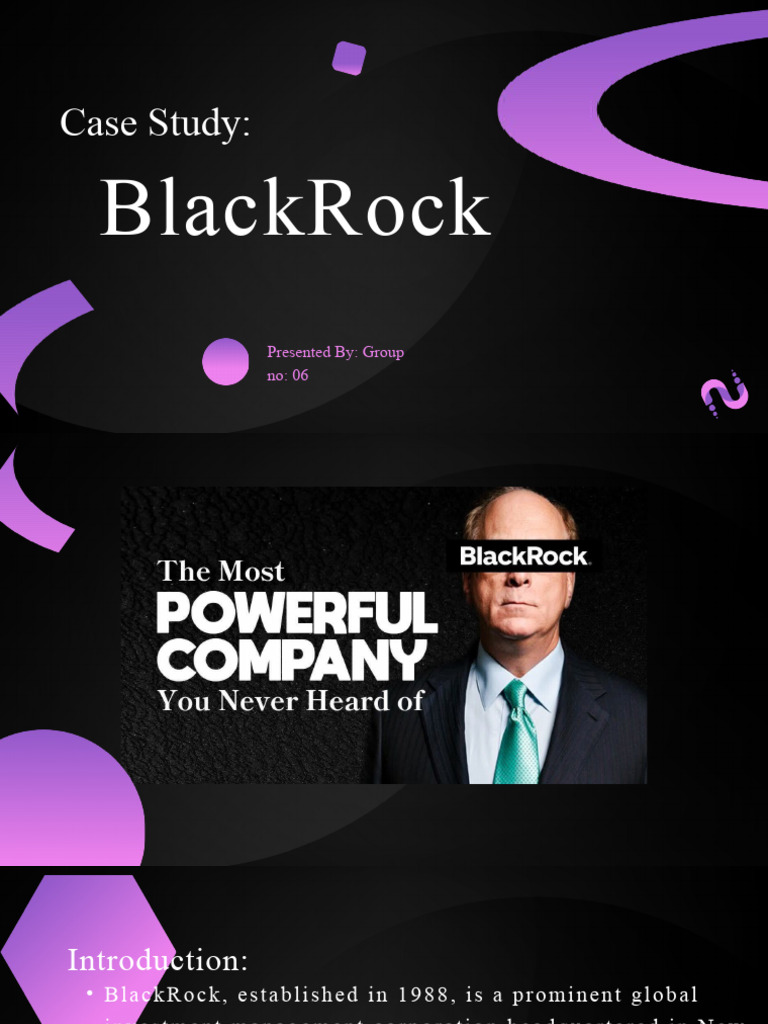 Case Study (Black Rock) | Download Free PDF | Black Rock | Investing