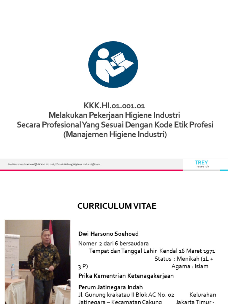 001 - KKK - HI.01.001.01 Melakukan Pekerjaan Higiene Industri Secara Profesional Yang Sesuai ...